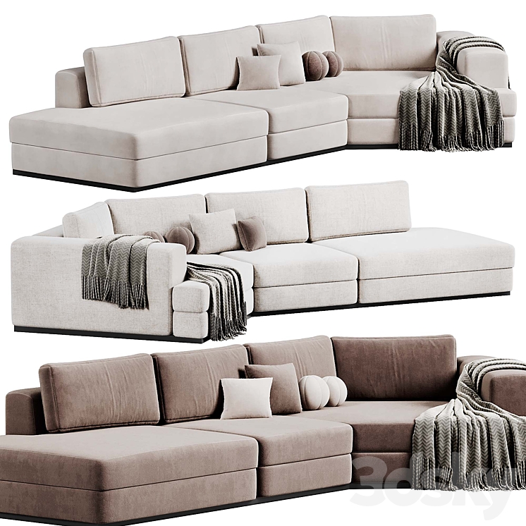 Rene Diagonal Sofa By Mononova - Sofa - 3D model