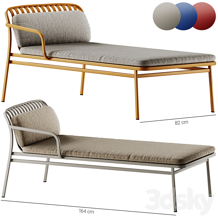 Kano Steel Garden Daybed by Babel D - Other - 3D model