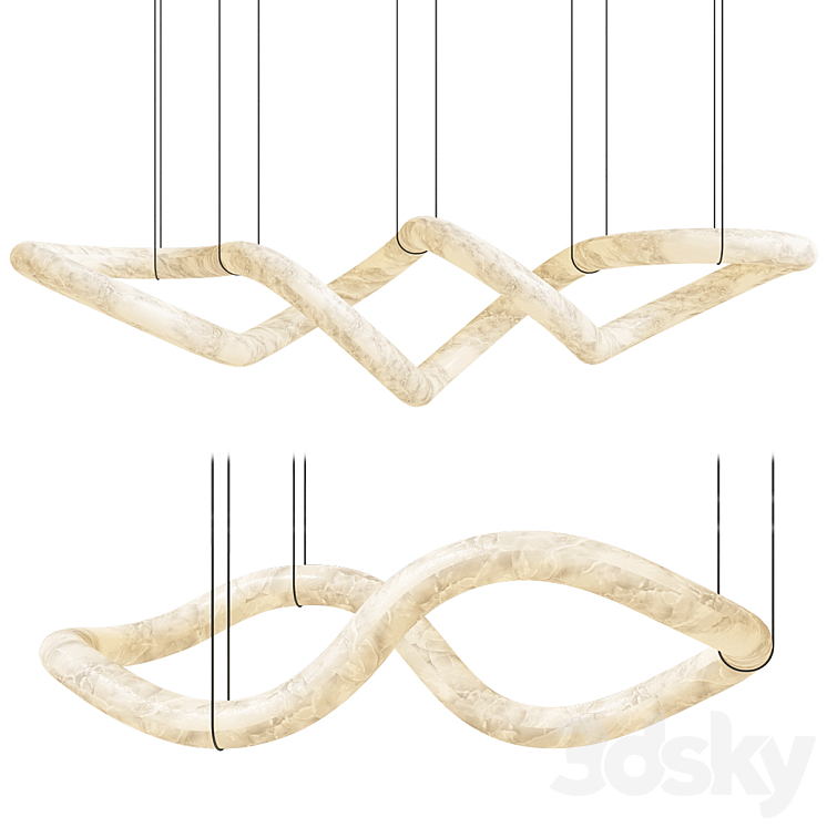 Infinity Pendants - Pendant light - 3D model
