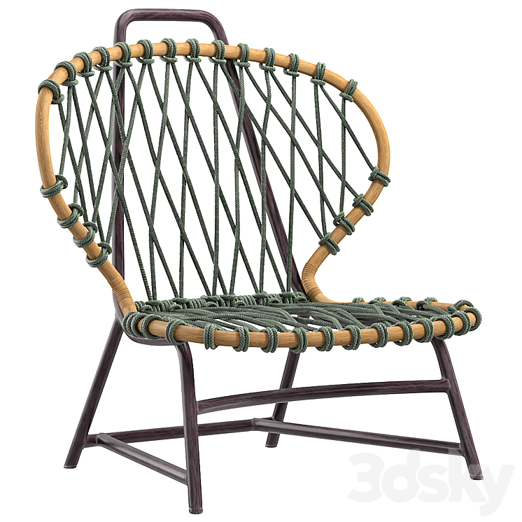 Baxter Manila - Arm chair - 3D model