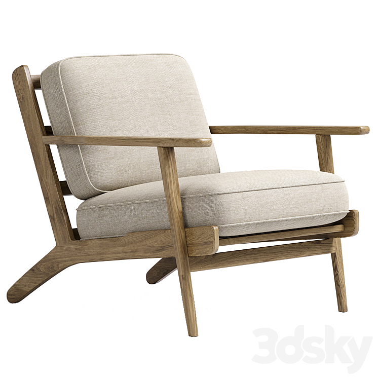 Brooks Lounge Chair - Arm chair - 3D model