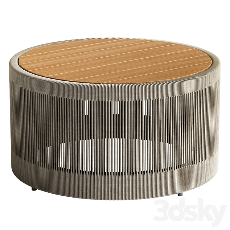 Porto Outdoor Round Coffee Table - Table - 3D model