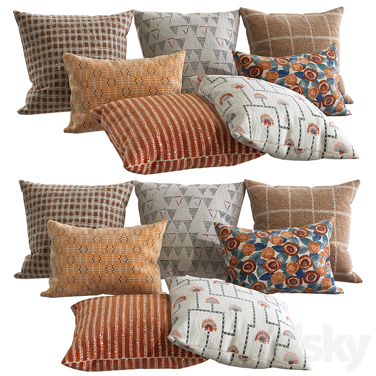 21 Pillow Decor - Pillows - 3D model