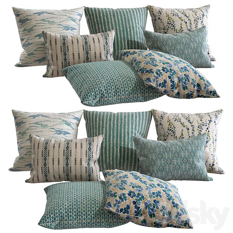 22 Pillow Decor - Pillows - 3D model