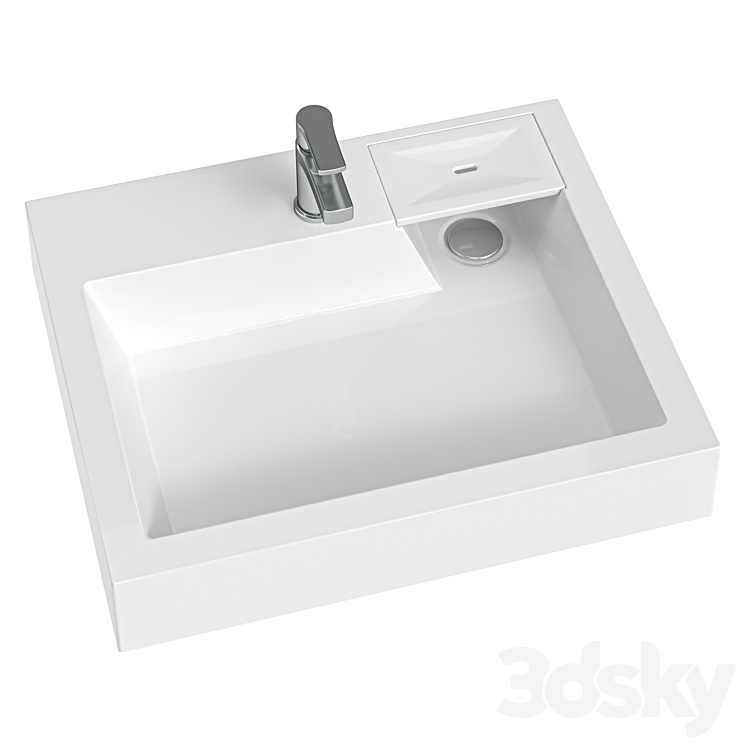 Washing machine sink REFLEXION RF6050TE5 - Wash basin - 3D model