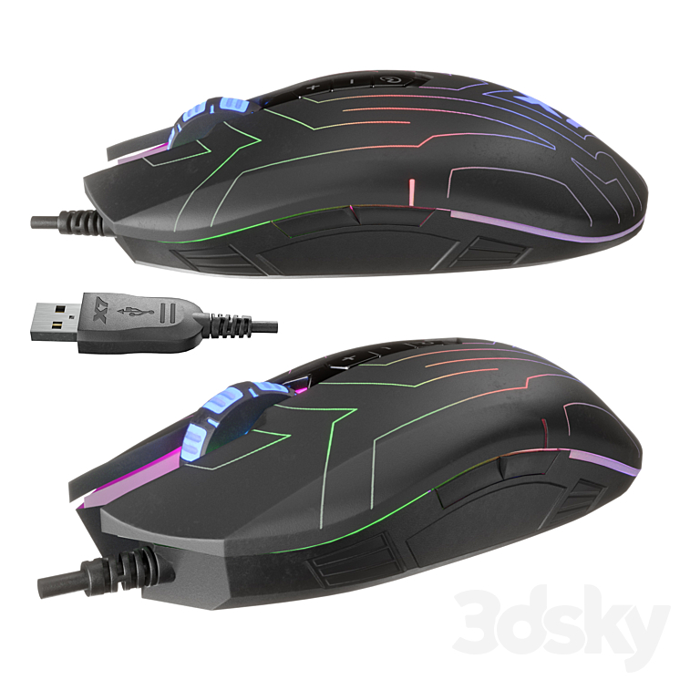 Mouse A4Tech X77 - PC & other electronics - 3D model
