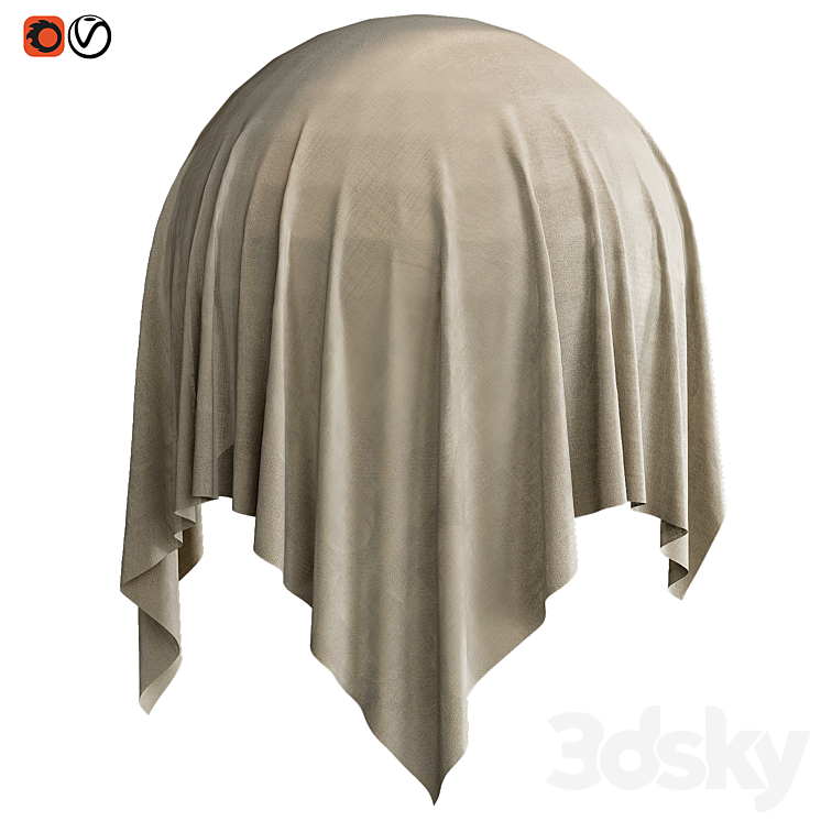 Linen texture - Fabric - 3D model