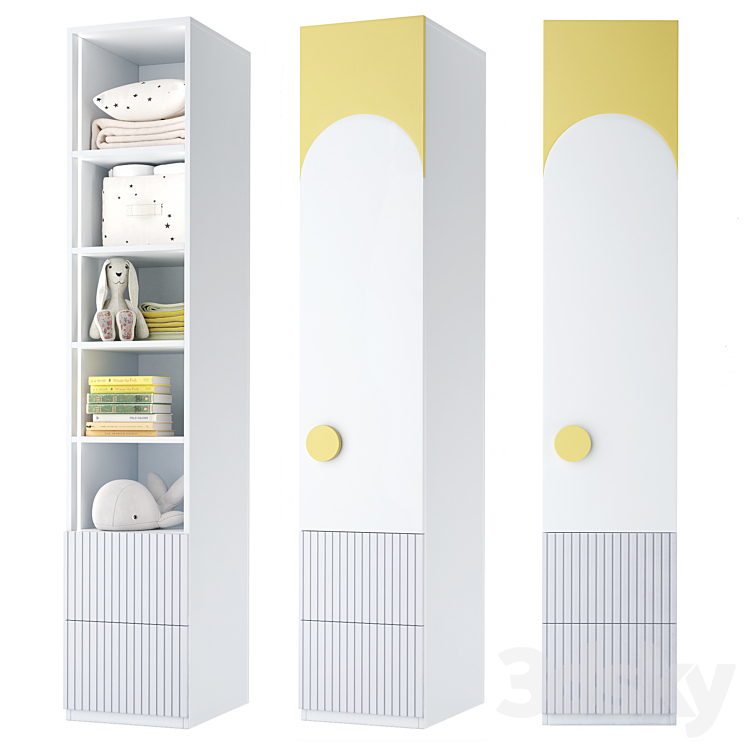 Wardrobe Rolo Nanga-1 - Wardrobe - 3D model