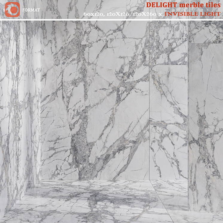 DELIGHT marble tiles_Invisible Light - Tile - 3D model