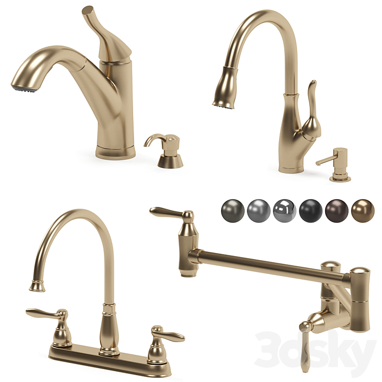 DELTA kitchen faucets collection 05 - Faucet - 3D model