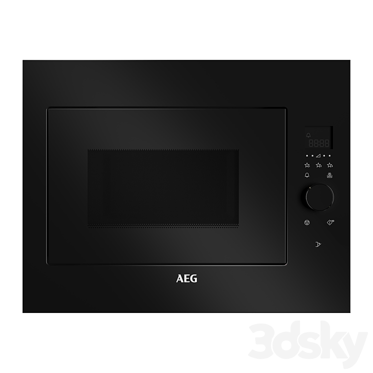 AEG Built In Microwave MBE2658SEB - Kitchen appliance - 3D model