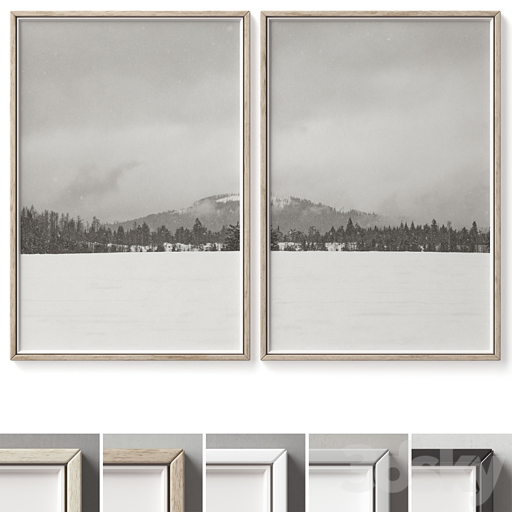 Picture Frames Set -550 - Frame - 3D model