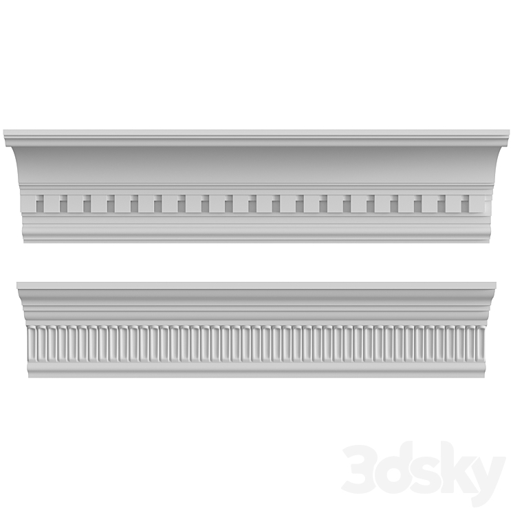 Cornice with moldings, prefabricated, No. 149 and cornice with moldings ...