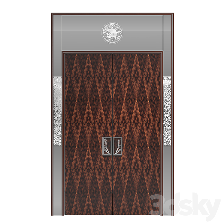 Sebastien Art Deco Door - Doors - 3D model