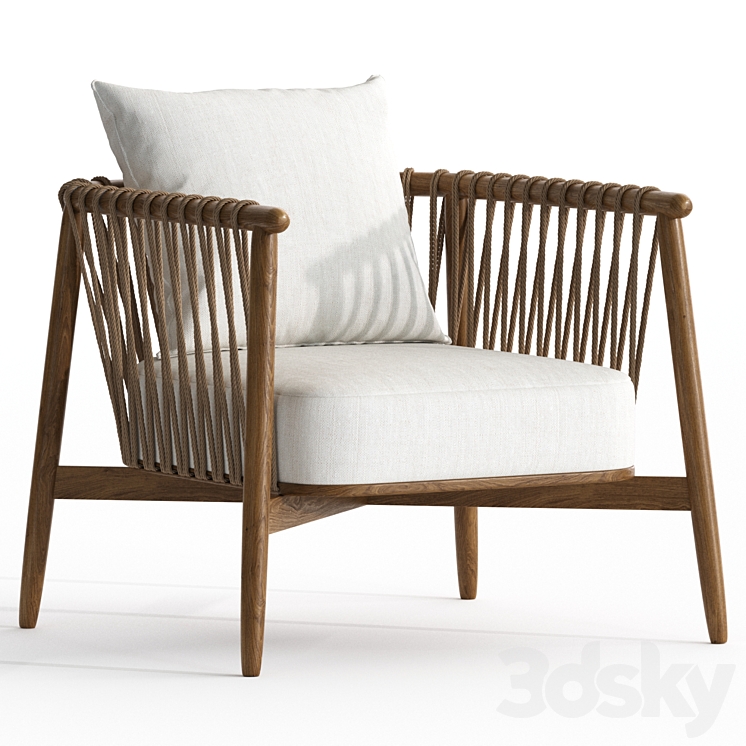 Tulum Lounge Chair - Arm chair - 3D model