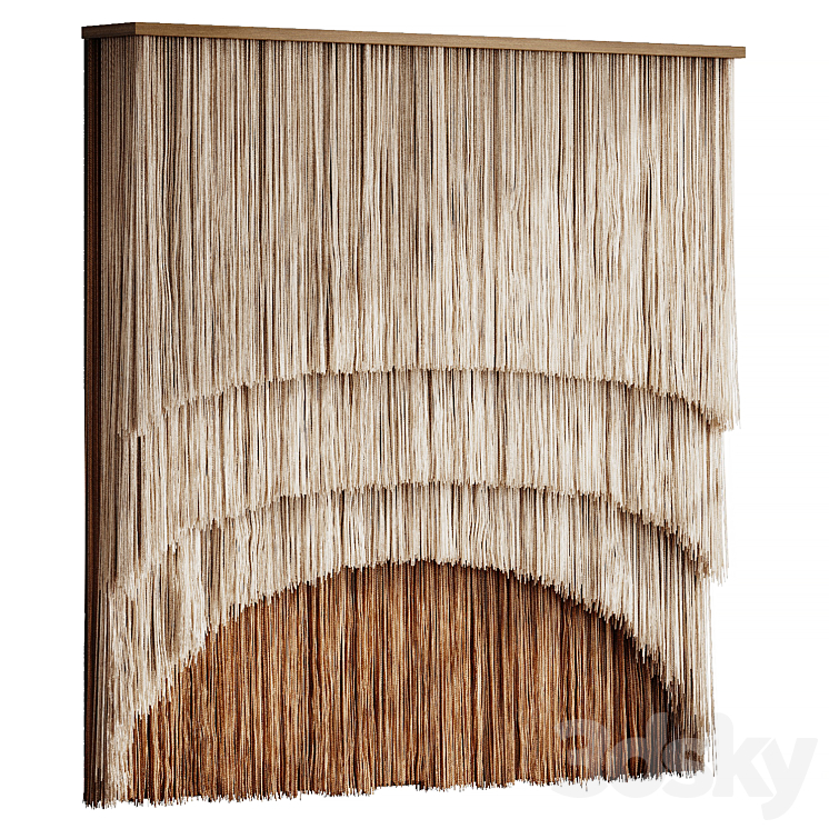 Decorative panel FRINGE - Other decorative objects - 3D model