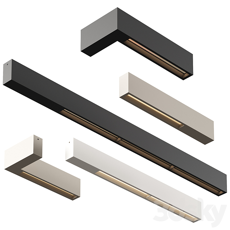 Vibia Offset - Technical lighting - 3D model