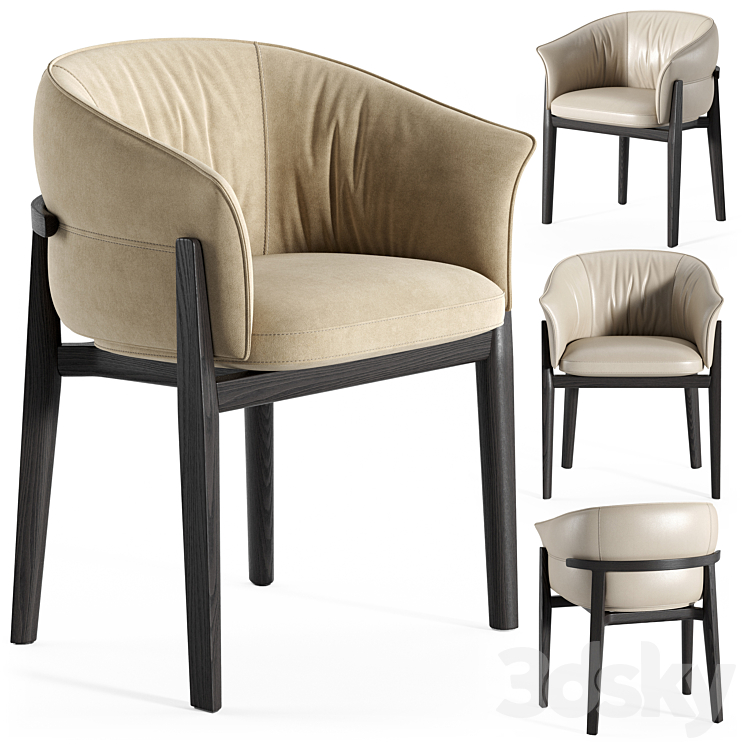 Poliform Leopold chair - Chair - 3D model