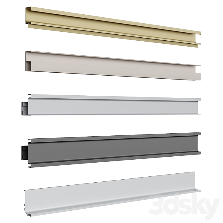 Profile Door Handles set 01 - Miscellaneous - 3D model