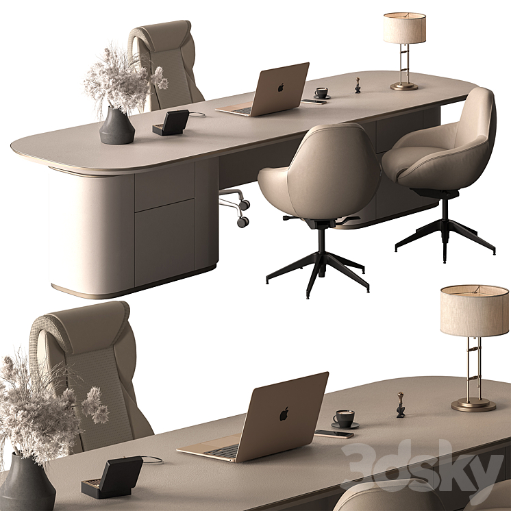 Manager Desk - Office Furniture 666 - Office furniture - 3D model
