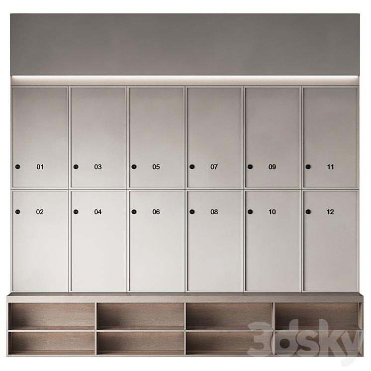 Locker rooms 13 - Sports - 3D model