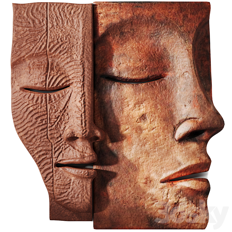 Face Sculpture Mad Objects - Sculpture - 3D model