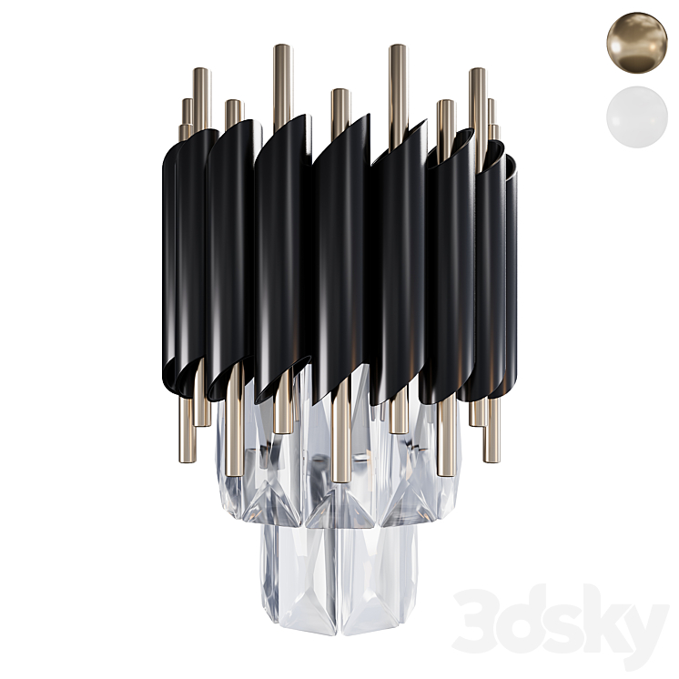 Curve Sconce - Wall light - 3D model