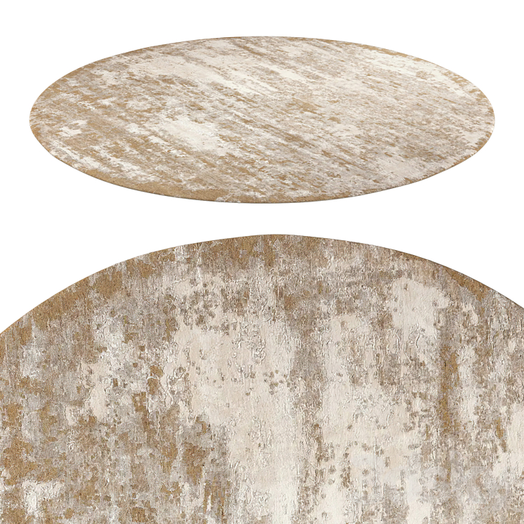 Viona Hand-Knotted Round Rug - Carpets - 3D model