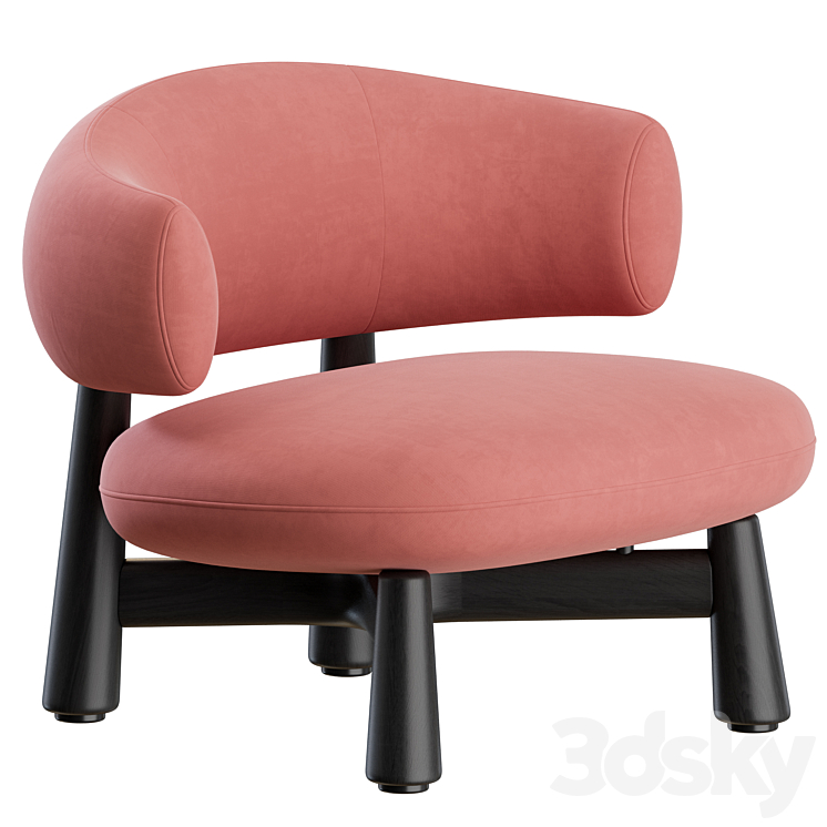 Olaf Armchair by Baxter - Arm chair - 3D model