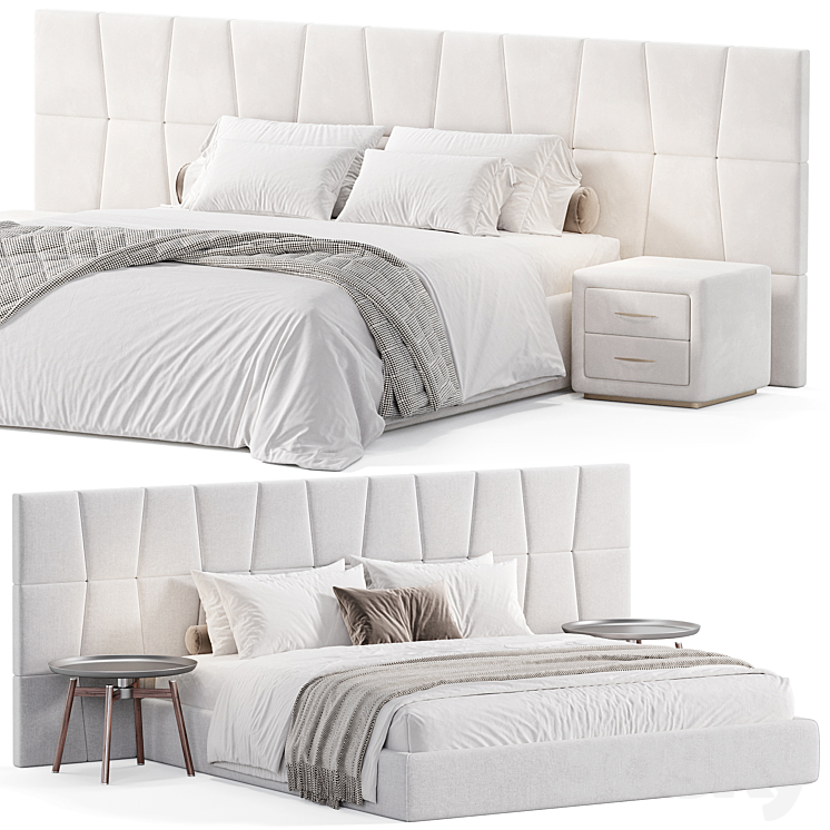 Trapezium bed by Sensorsleep - Bed - 3D model