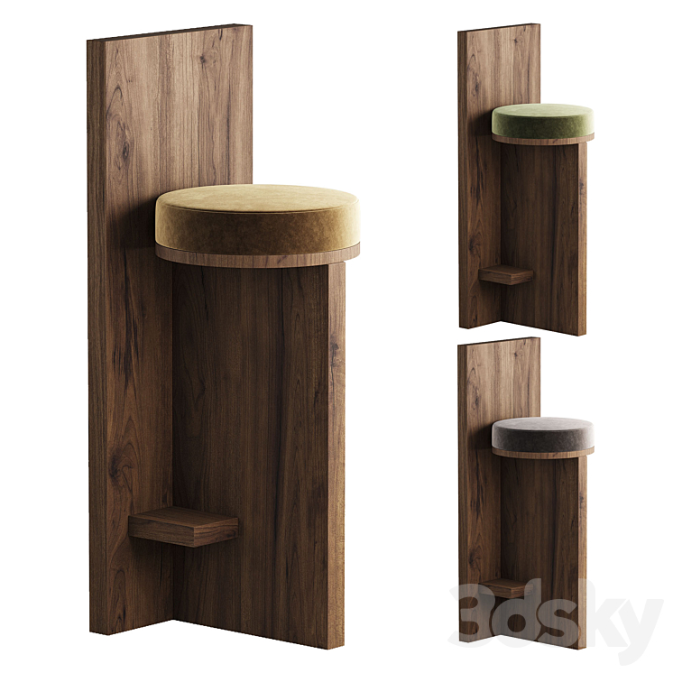 Mei-Mei 02 Bar Stool - Chair - 3D model