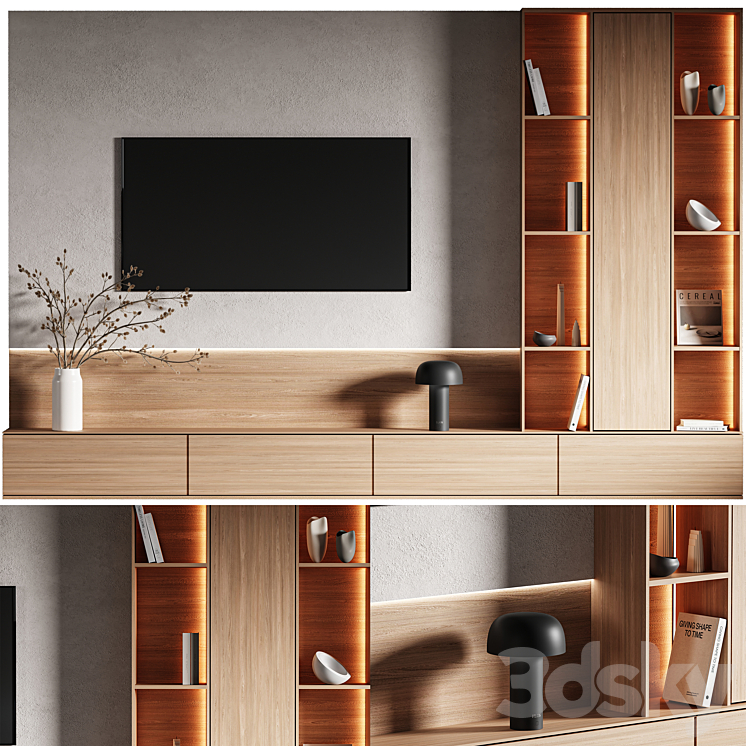 TV set 004 - TV Wall - 3D model