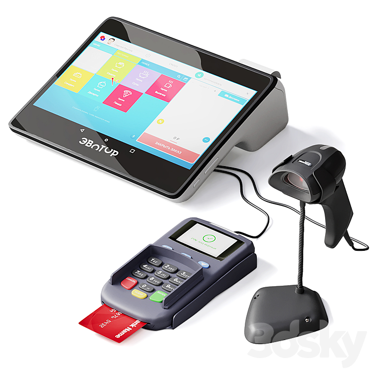 POS terminal - Shop - 3D model