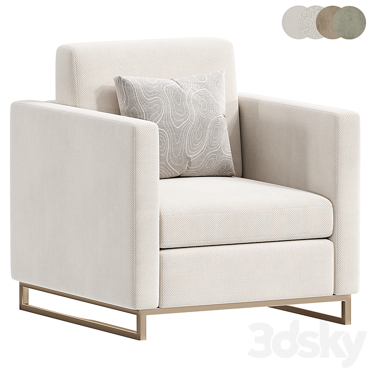 MICHIGAN chair - Arm chair - 3D model