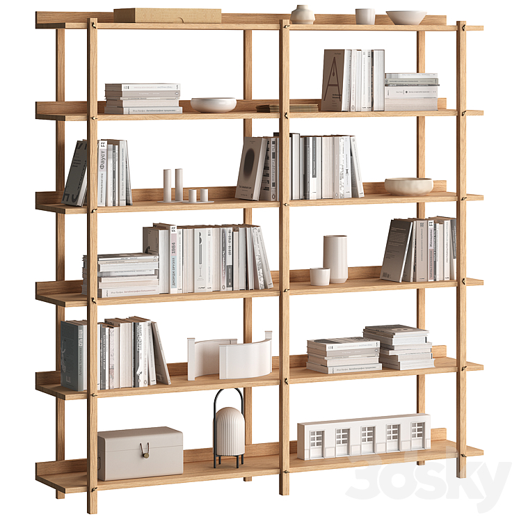 Kari Reol Shelving high – double by Bolia - Rack - 3D model