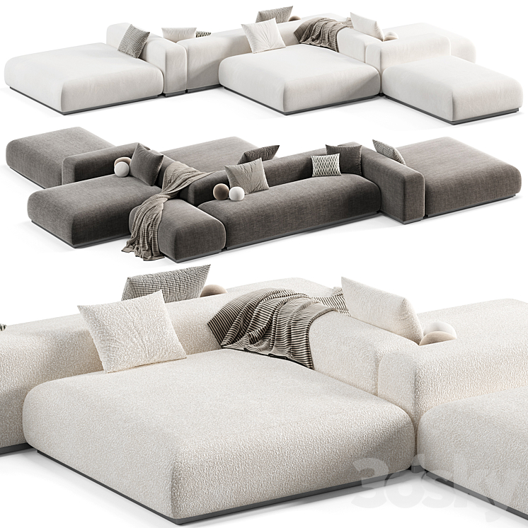 Prostoria Klaster sofa - Sofa - 3D model