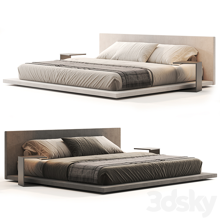 Luxury Romantic Kfsee Boss Bed - Bed - 3D model