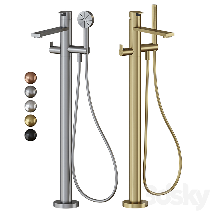 Linki TEK | Floor mixer - Faucet - 3D model