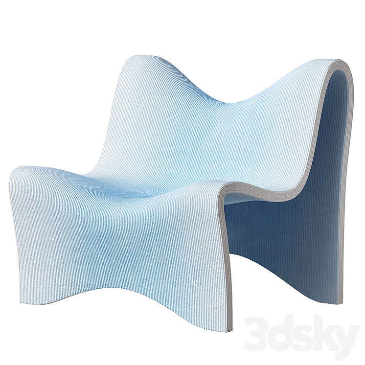 Gradient Armchair by Philipp Aduatz - Arm chair - 3D model