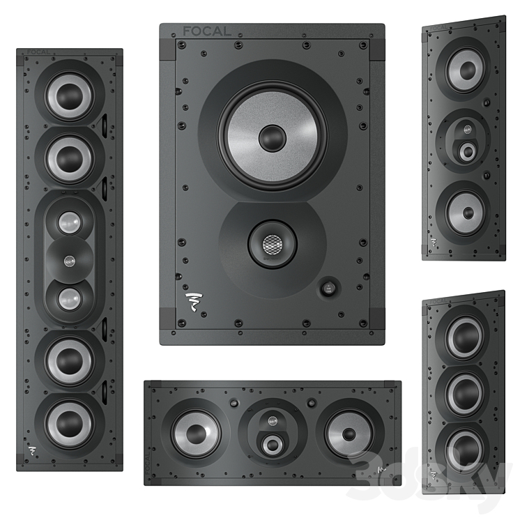 FOCAL Integrated loudspeakers 1000 Series - Audio tech - 3D model
