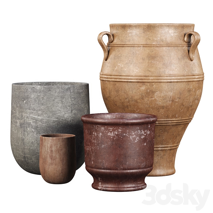 Outdoor Decorative Vases set / Set of decorative vases with pots - Vase ...