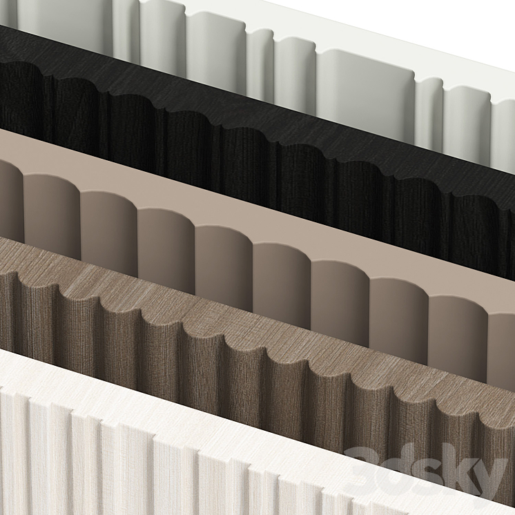 Set of milled MDF panels - Other decorative objects - 3D model