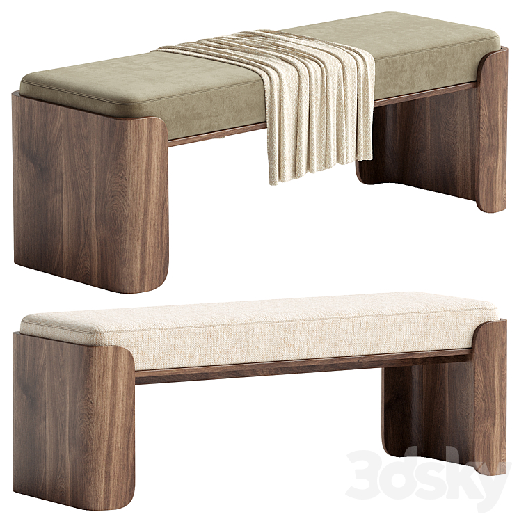 Jodie Bench - Other soft seating - 3D model