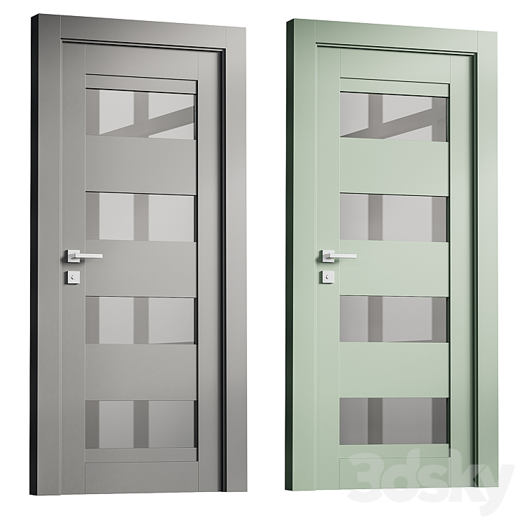 Modern interior door 16 - Doors - 3D model