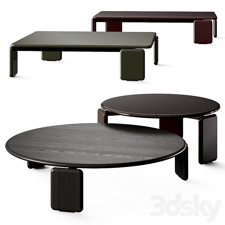 Minotti Drake Coffee Tables - Table - 3D model