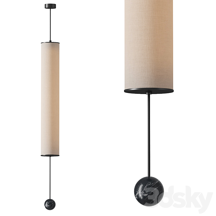 Nooi pendant by Aromas B - Pendant light - 3D model