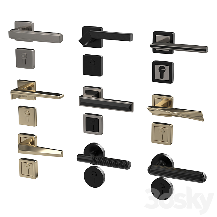 Door handles collection - Other - 3D model