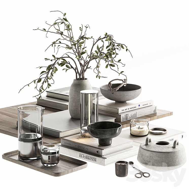Decorative Set 082 Decorative Set 3d Model