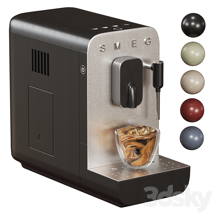 Coffee Machine Smeg BCC02 - Kitchen appliance - 3D model