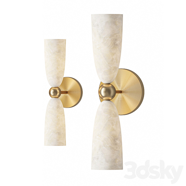 Figure Wall Double - Wall light - 3D model